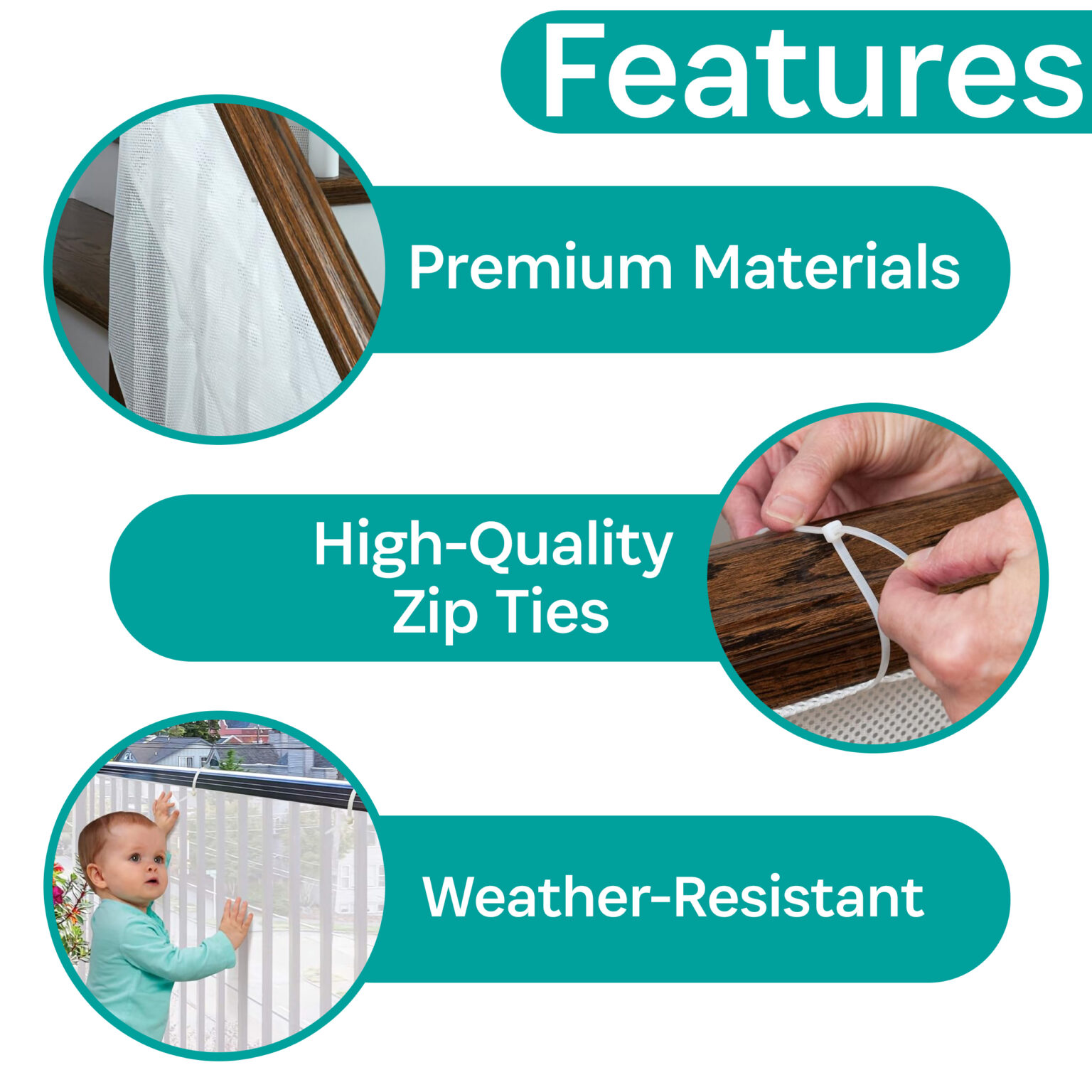 15' Mesh Rail Guard - KidCo